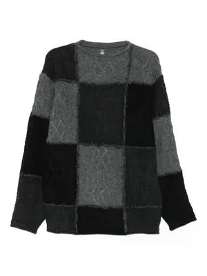 ADER ERROR Patchwork Crew-neck Sweater