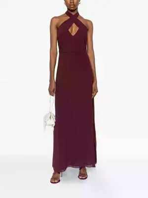 Patrizia Pepe Halterneck Maxi Dress