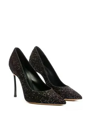 Casadei 100mm Glitter-point Pumps