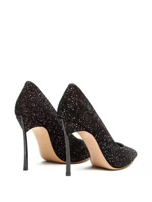 Casadei 100mm Glitter-point Pumps