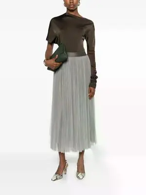 FORTE_FORTE Pleated Midi Skirt