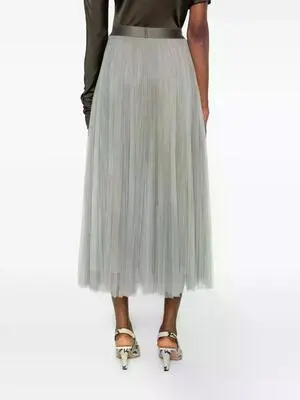 FORTE_FORTE Pleated Midi Skirt