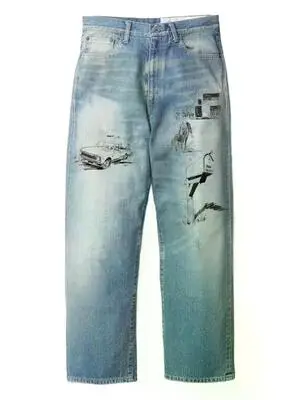 Neighborhood Printed Jeans For Men