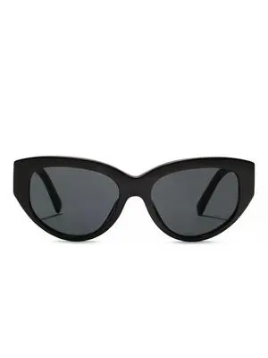 Dolce & Gabbana Dg Crossed Cat-eye Sunglasses - Black