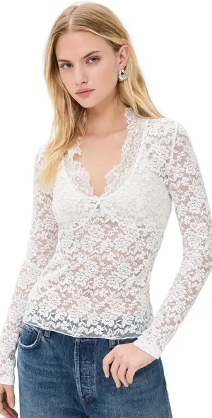 Ivory lace tops