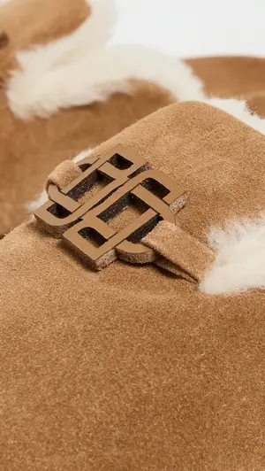Simkhai Mila Suede Shearling Slippers