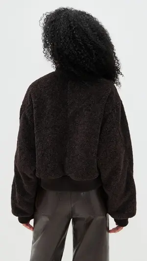 AGOLDE Iona Skye Sherpa Jacket - Chocolate