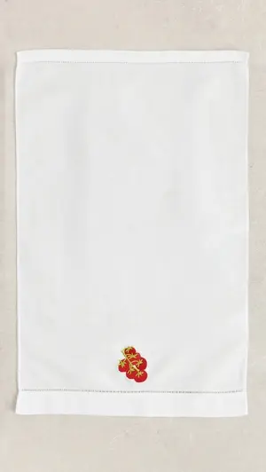 ABBODE Tomato Embroidered Tea Towel
