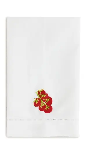 ABBODE Tomato Embroidered Tea Towel