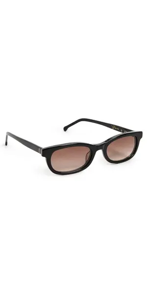 HEAVEN MAYHEM Heaven Mayhem Rhey Rectangular Glasses Black/brown
