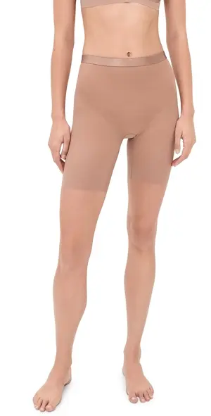Spanx Mid Thigh Shorts - Cafe Au Lait