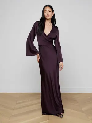 L'Agence Manon Satin Gown