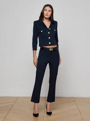 L'Agence Kumi Cropped Jacket - Midnight