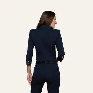 L'Agence Kumi Cropped Jacket - Midnight
