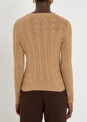 Polo Ralph Lauren Cable-knit Cotton Jumper - Camel