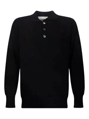 AMARANTO Ribbed Button Sweater