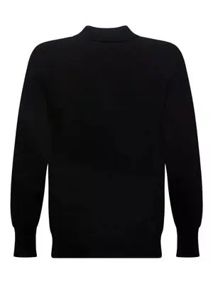 AMARANTO Ribbed Button Sweater