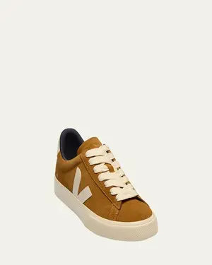VEJA Campo Bold Suede Low-top Sneakers - Camel