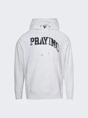PRAYING Logo College Hoodie - Tan