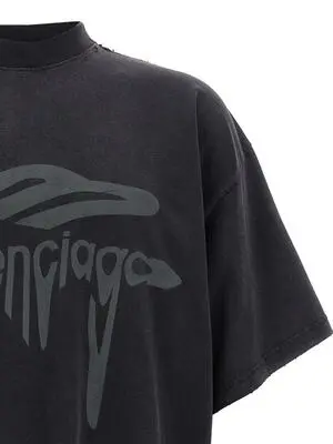 Balenciaga 3b Liquefied T-shirt - Black