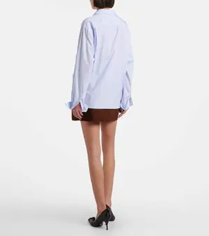Prada Gathered Cotton Shirt