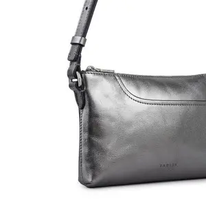 RADLEY Pockets Metallic Mini Zip-top Shoulder Bag - Silver