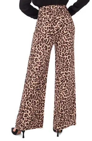 Ted Baker London Leopard Print Bootcut Trousers