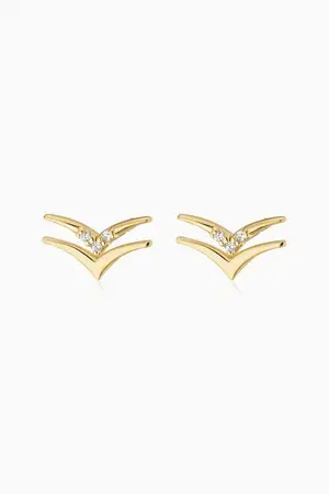 ORADINA 14k Fly High Studs - Yellow Gold