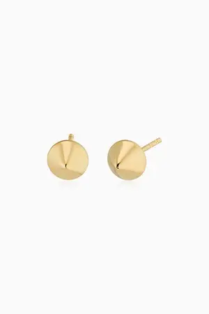 ORADINA 14k Prism Stud Earrings - Yellow Gold