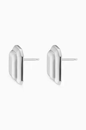 ORADINA Sterling Cufflink Stud Earrings