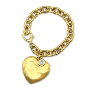 BOWOOD LANE Monroe Charm Bracelet - Gold/xlg Gold Heart