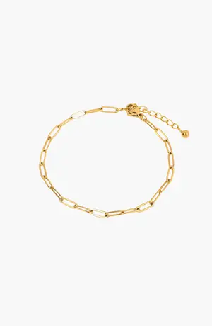 LITTLE SKY STONE Paperclip Link Bracelet - Gold