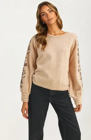Knit & Lounge Crew Neck Sweaters For Women