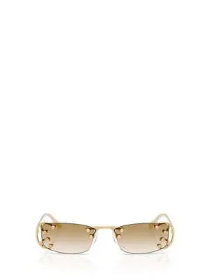 Prada Rectangle Sunglasses - Oro Pallido Nouveau