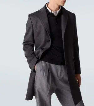 Zegna Wool And Cashmere-blend Coat
