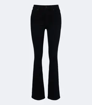FRAME Reboot High-rise Bootcut Jeans - Black