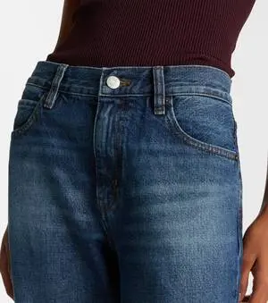 FRAME High-rise Straight Jeans