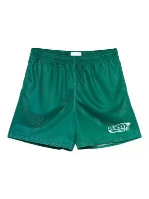 BLUE SKY INN Logo-print Soccer Shorts - Green