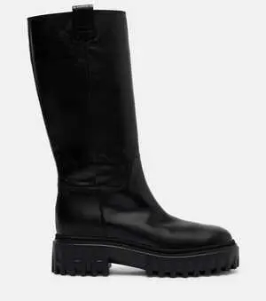Hogan H700 Leather Mid-calf Boots