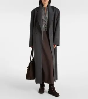 GIANVITO ROSSI Shearling-lined Suede Combat Boots - Brown