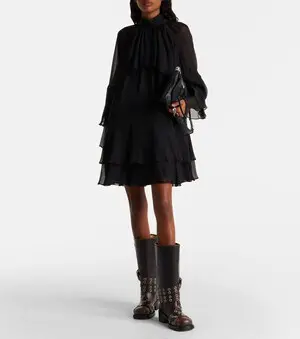 Mach & Mach Buckled Leather Biker Boots