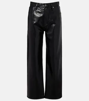 Agolde Black Wash Pants For Women
