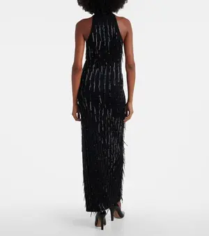 Galvan Embellished Maxi Dress