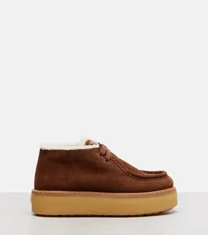 Prada Suede Platform Desert Boots