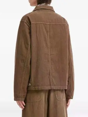 SUNFLOWER Pocket Corduroy-texture Overshirt