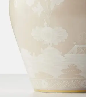 GINORI 1735 Oriente Italiano Ming Porcelain Vase - Beige