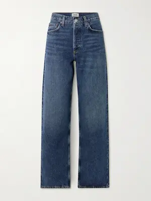 AGOLDE Arc Long High-rise Wide-leg Jeans - Blue