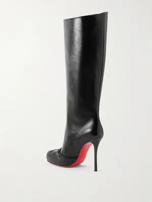 CHRISTIAN LOUBOUTIN Cassia Nodo 100 Leather Knee Boots
