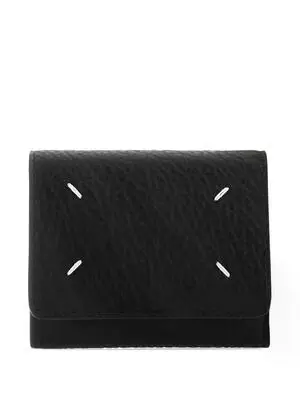 MAISON MARGIELA Leather Tri-fold Wallet - Black