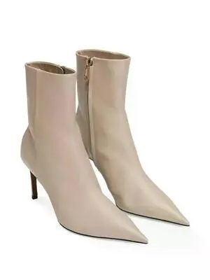 Dolce & Gabbana 75mm Pointed-toe Ankle Boots - Neutrals